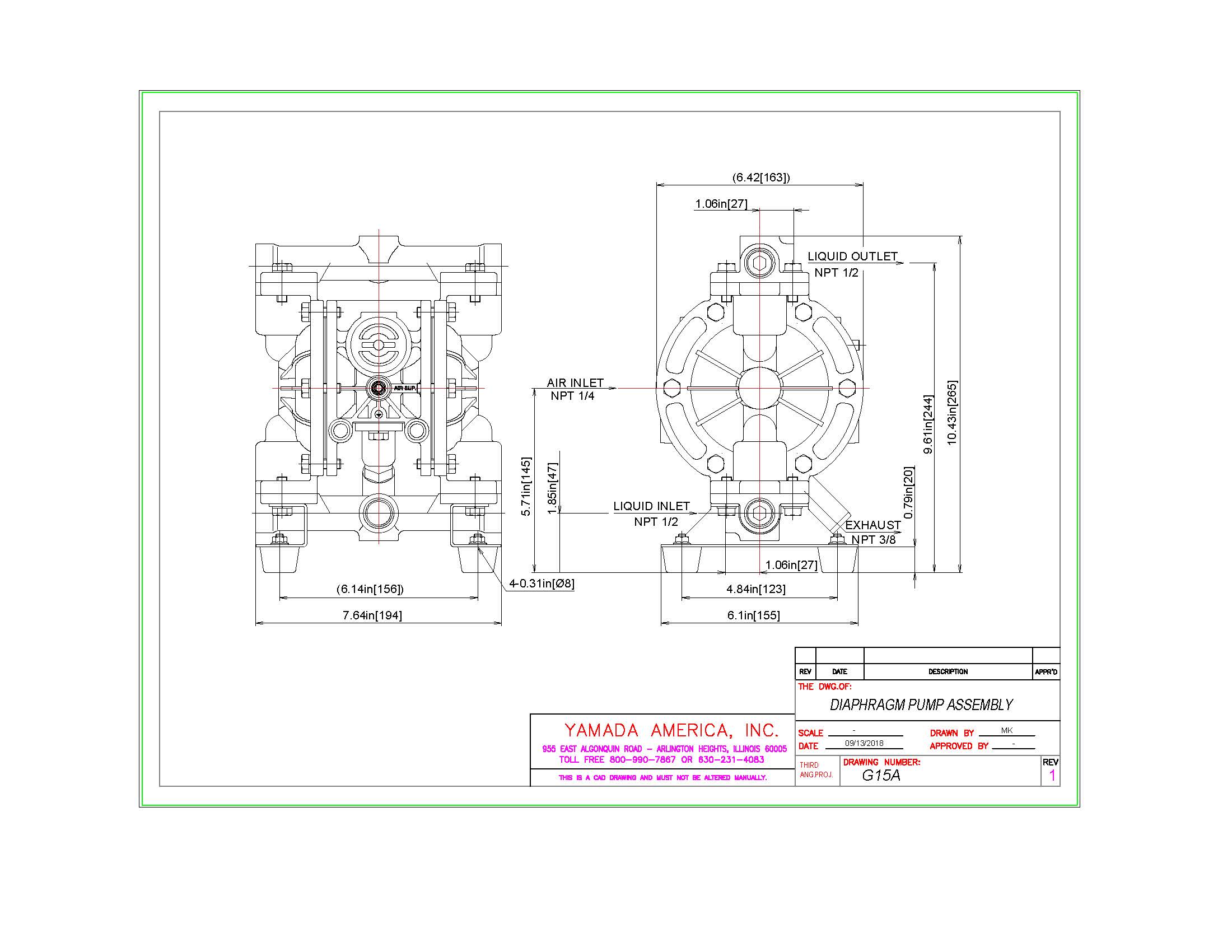 DP-10/DP-15/G15 Series | Yamada Pump